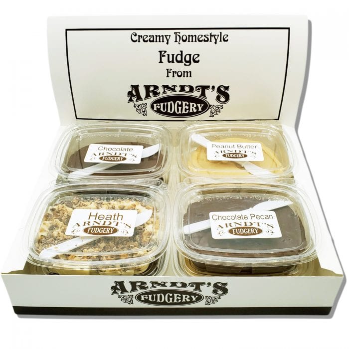 7 oz. Tamper Proof Container Fudge Display | Arndt's Fudgery LLC