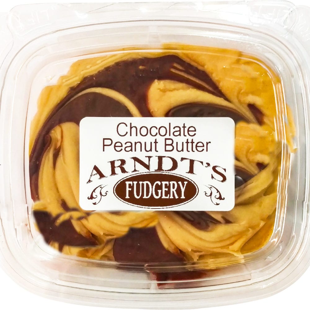 7 oz. Tamper Proof Container Fudge Display | Arndt's Fudgery LLC
