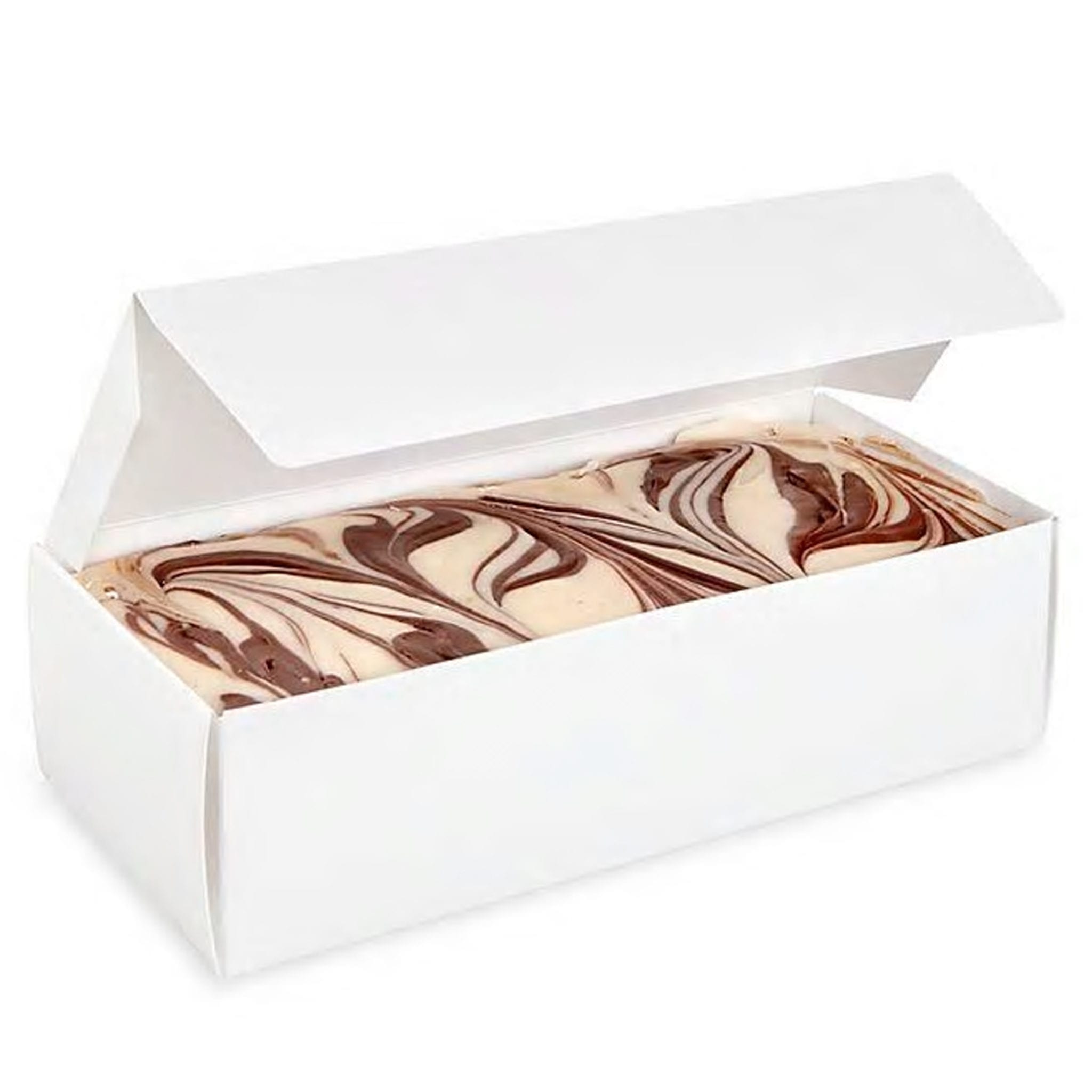 Plain White Fudge Box - 1/2 lb | Arndt's Fudgery LLC